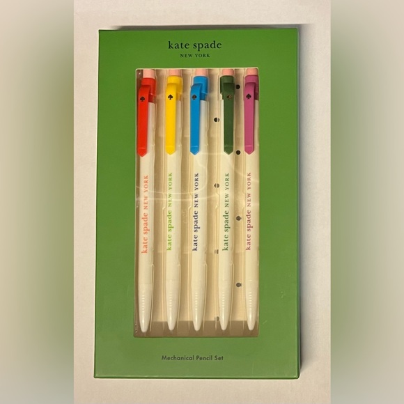 kate spade | Office | Kate Spade Colorblock Mechanical Pencil Set Of 5 ...